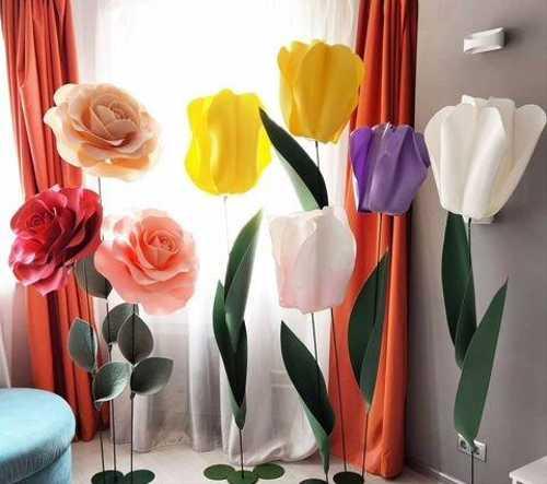 Цветы ростовые тюльпаны