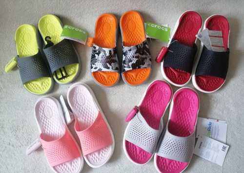 Шлепанцы, сланцы, вьетнамки Crocs M7 / W9