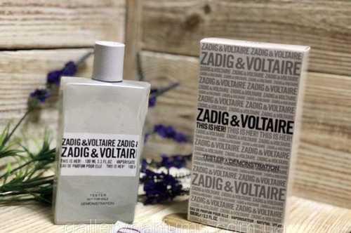 Voltaire this is her. Zadig&Voltaire this is her тестер. Тестер Zadig et Voltaire this is her! Eau de Parfum 100 ml.. Zadig Voltaire this is her 100ml. Zadig Voltaire this is her пробник.