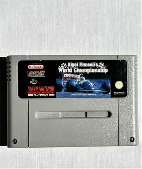 Игра для snes pal nigel mansell world champioship