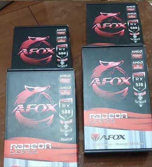 Видеокарта Afox Radeon AMD RX 580 8Gb и RX 570 8Gb