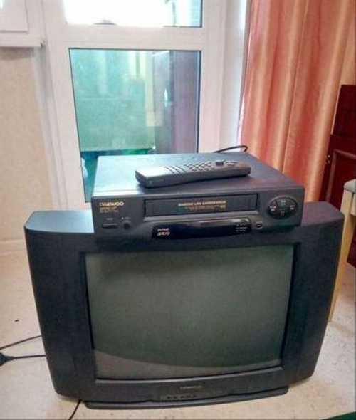 Видеомагнитофон и телевизор Daewoo