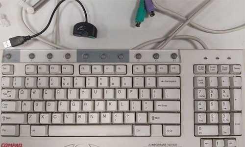 Клавиатура compaq KB-9968 PS/2 с трекболом