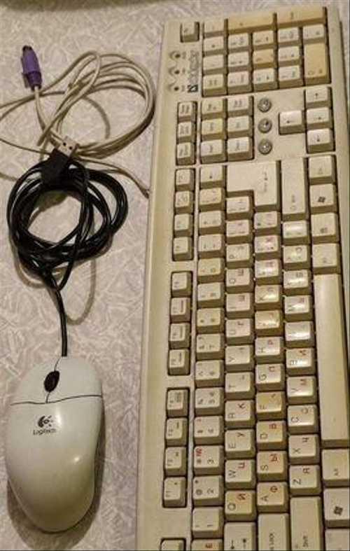 Клавиатура Defender, компьютерная мышь Logitech