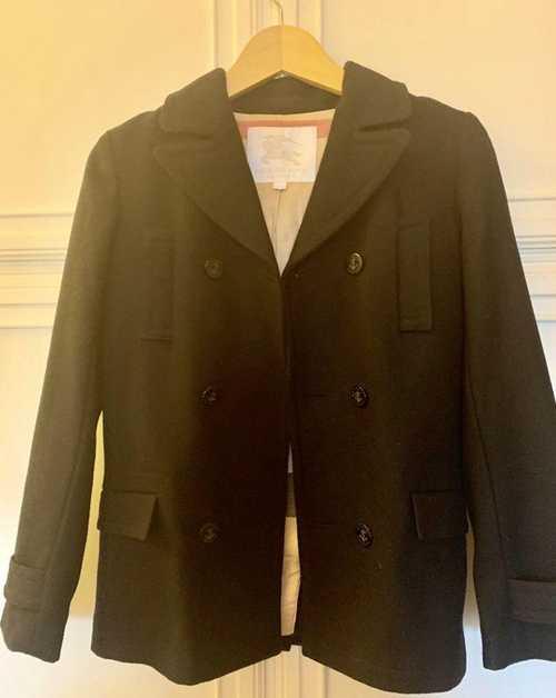 Пальто шерстяное чёрное для подростка Burberry, Le
