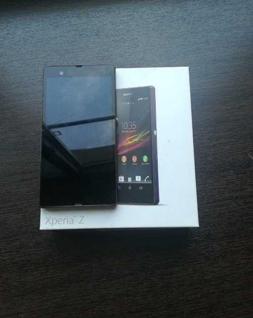 Телефон Sony Xperia Z, битый экран (половина экран