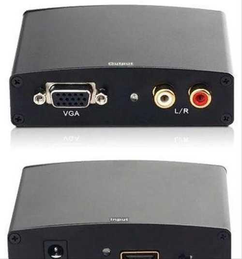 Конвертер hdmi-VGA+R/L от сети