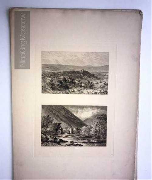 Антик 6 редких гравюр. Sir David Wilkie. 1880е гг
