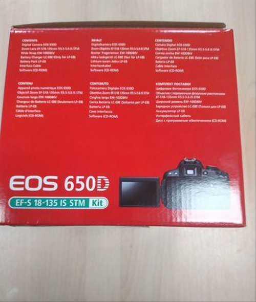 Canon EOS 650D kit 18-135mm IS STM купить | Фототехника | Festima.Ru ...