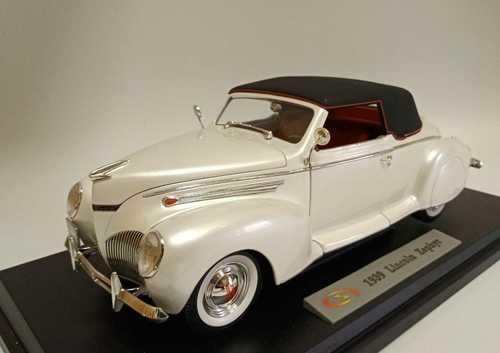 Lincoln Zephyr 1939 Signature 1:18 Редкий