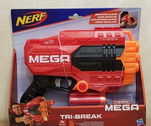 Бластер Nerf mega Tri-break мега Три-бреак (E0103)