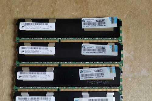 Комплект 16 GB (4x4gb) ddr3 1333 MHz ECC reg