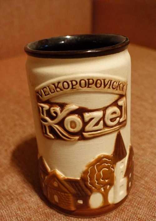 Пивная кружка Kozel. Керамика