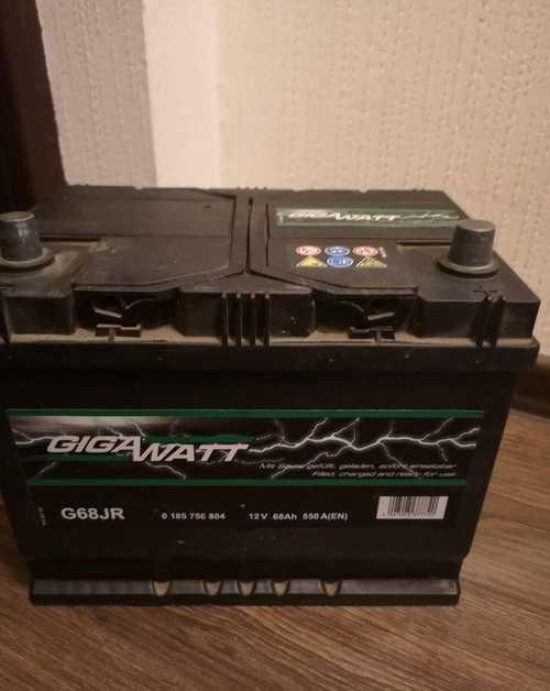 Бу аккумулятор Gigawatt 68ah