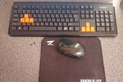 A4tech x7 Беспроводная Игровая клавиатура и мышка