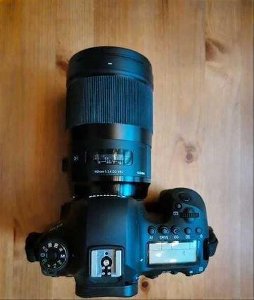 Canon 6d mark 2 + Sigma 40mm f1.4 DG HSM Art