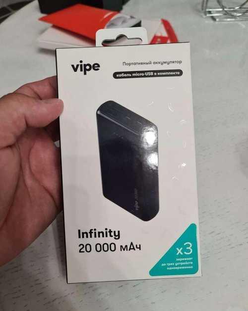 Внешний аккумулятор Vipe Infinity 20000мАч Black