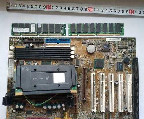 Матплата MSI MS-6301 + проц Intel Pentium 3 Slot 1