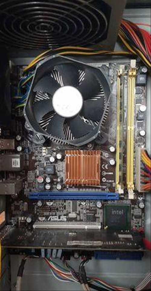Комплект lga 775 asus P5KPL-AM