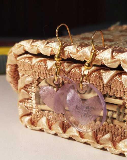 Серьги из эпоксидной смолы