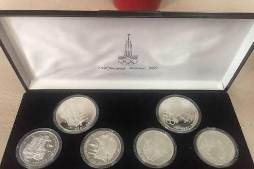 Набор монет олимпиада 80 серебро пруф
