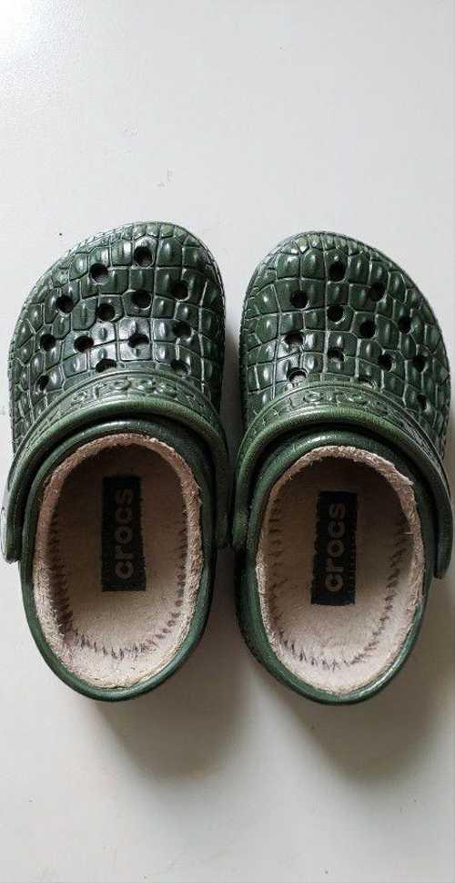 Crocs сабо с мехом