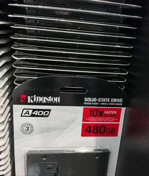 Kingston A400 480Gb - новые SSD в количестве