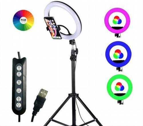 Кольцевая светодиодная лампа Soft Ring Light RGB