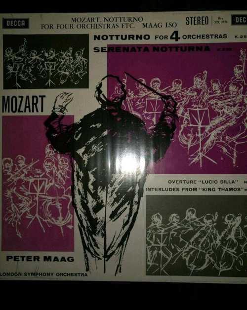 Грампластинка Peter Maag. Mozart
