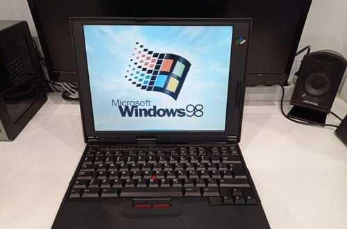 Ретро IBM ThinkPad 560 на Windows 98