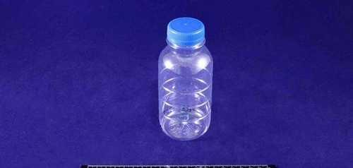 Бутылка пэт 0,3л с крышкой 38мм, прозрачная (100шт