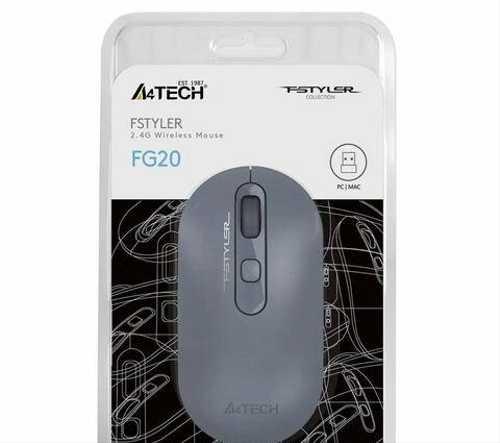Мышь беспроводная A4Tech Fstyler FG20, серый