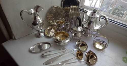 Серебро коллекционное кувшин чайник и др