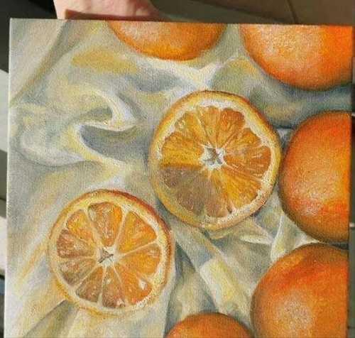 Картина маслом апельсины