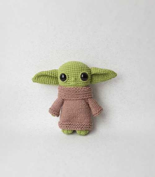 Амигуруми вязаная игрушка BabyYoda (малыш Йода)
