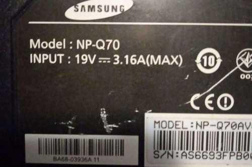 Ноутбук Samsung NP-Q70