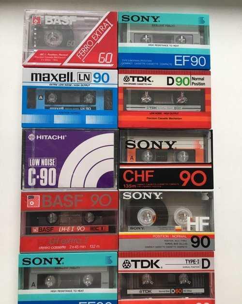 Аудиокассеты Sony,TDK,Basf