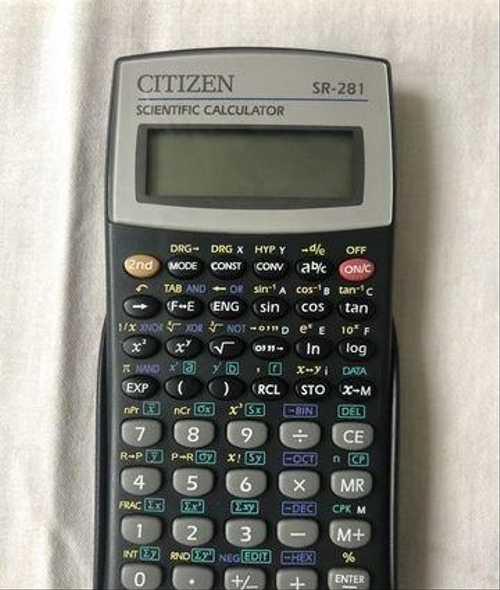 Калькулятор научный citizen SR-281 для егэ