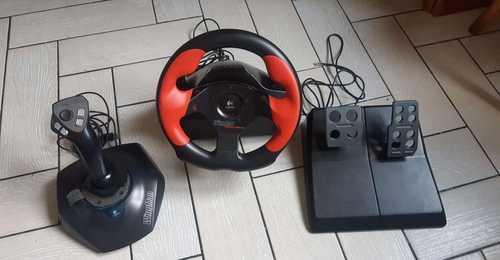 Руль logitech formula force gp + джостик