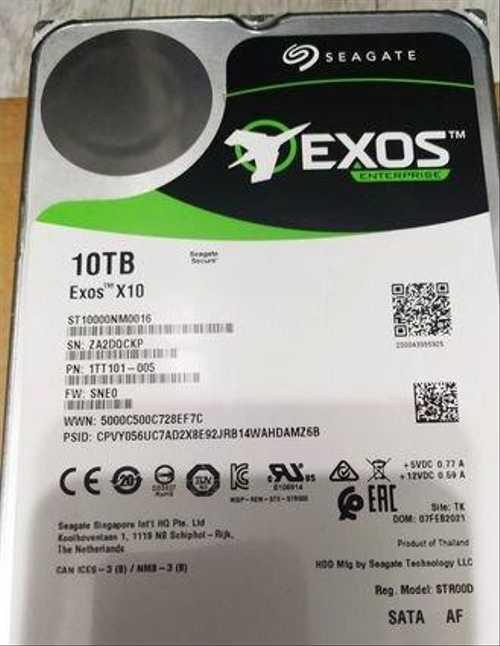Жесткий диск HDD Seagate Exos X10