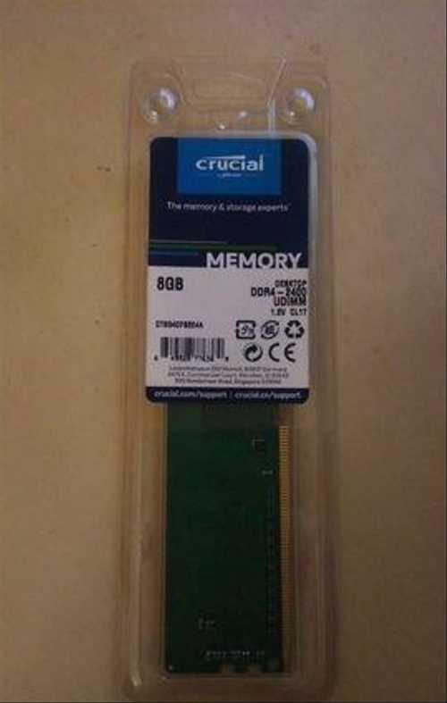 Оперативная память Сrucial 8gb DDR4 2400 udimm