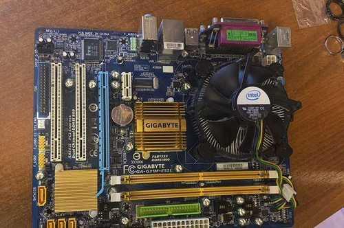 Материнская плата gigabyte ga-g31m-es2l с процессо