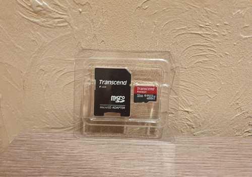 MicroSD Transcend Premium 32GB Class 10 (6 шт)