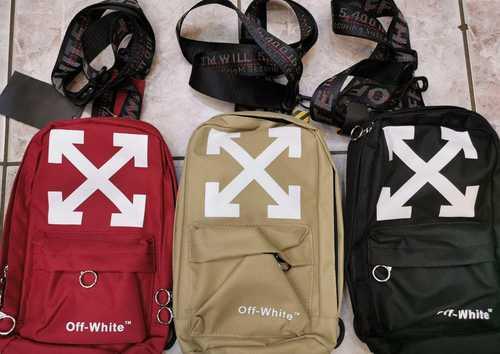 Сумка барсетка на плечо Off-White новая.Красная че