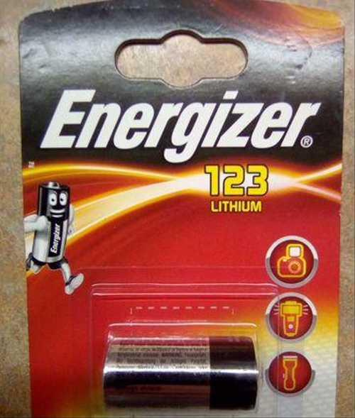 Батарейка Energizer 123 литиевая