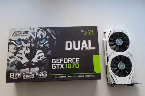 Отличная Asus GeForce GTX 1070 8Gb