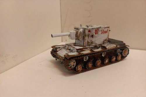 Сборная модель танка кв-2 1:72