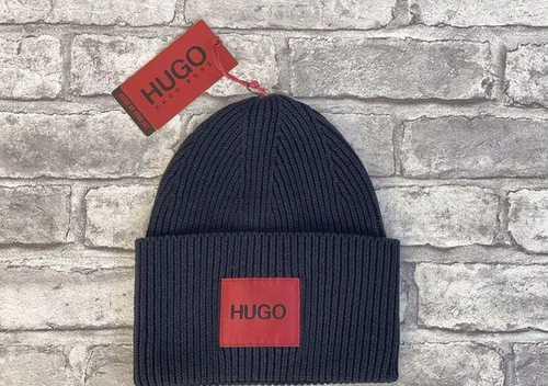 Синяя шапка Hugo Boss