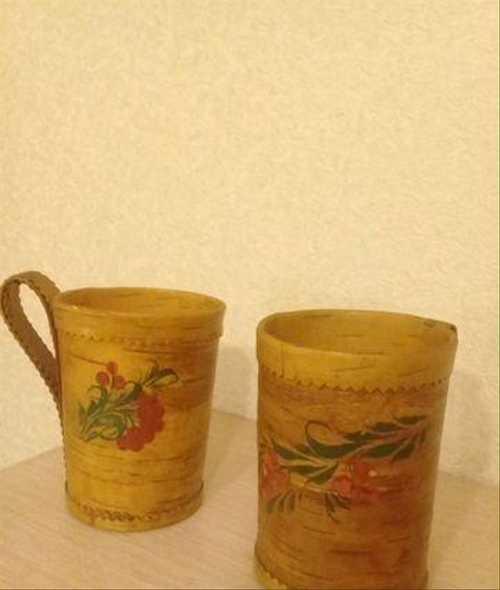 Кружки из бересты