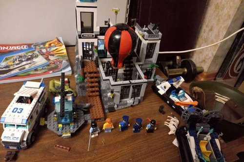 Lego City 60130 и лодка из 60071